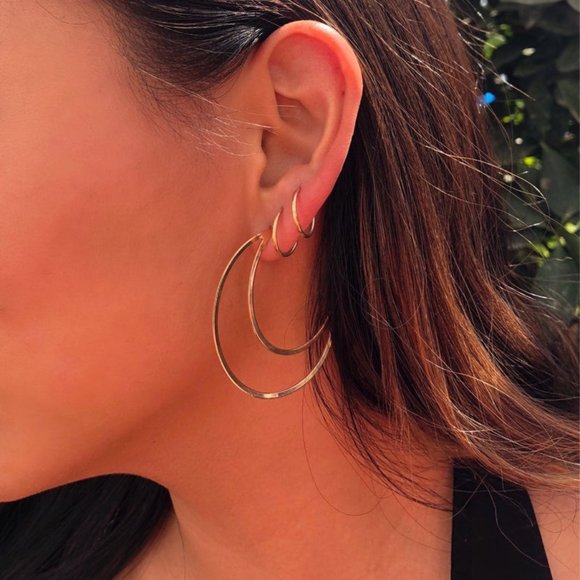 Urban Outfitters | Jewelry | Festival Crescent Moon Boho Indie Hoop ...
